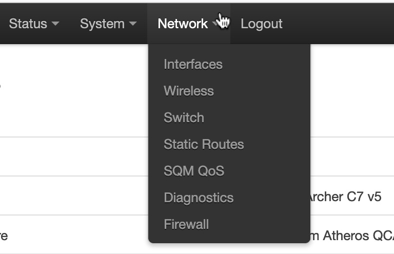 OpenWRT – LuCI missing DHCP and DNS menu option – Roo's View