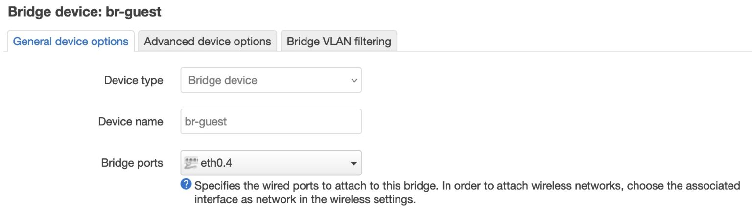 OpenWRT – VLANs for Guest and IoT networks – Roo's View
